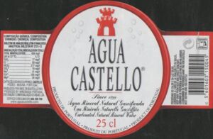 Drink Label: Agua Castello (Mineragua Portugal LDA, PortugalCol:PT ...
