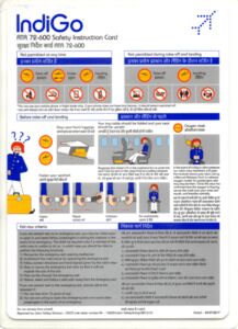 Safety Card: ATR 72-600 (IndiGo, India, RepublicCol:IGO-IN-0004