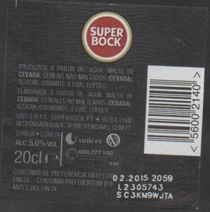 Drink Label: Super Bock Stout Mini (Unicer Bebidas, PortugalCol:PT-BEER ...