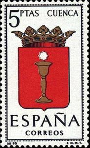Stamp: Provincial Arms - Cuenca (Spain(Coats of arms of the Spanish ...