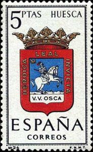 Sello: Provincial Arms - Huesca (España(Escudos de las provincias ...