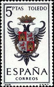 Stamp: Toledo (Spain(Coats of arms of the Spanish provinces (1966)) Mi ...