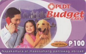 Phonecard: Father with child and dog (Remote Memory Philippines ...