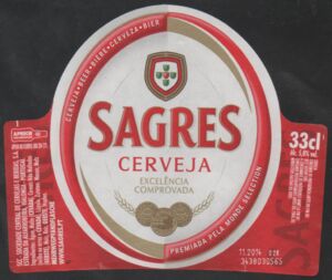 Drink Label: Sagres Cerveja (SCC-Sociedade Central de Cervejas e ...