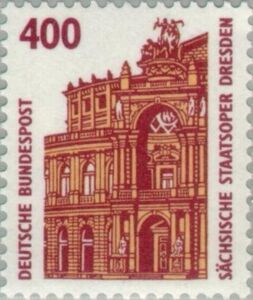 Stamp: Semper Opera House, Dresden (Germany, Federal Republic(Sights ...