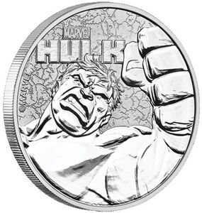 Coin: 1 Dollar (Hulk) (Tuvalu(2017~Today - Marvel comics)