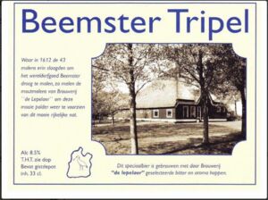 Drink Label: Beemster Tripel (Brouwerij de Lepelaer, NetherlandsCol:NL ...