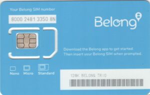 Phonecard: Belong Trio (Mobile Australia, Australia) (Belong - GSM ...