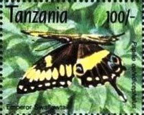 Stamp: Emperor Swallowtail (Papilio ophidicephalus) (Tanzania ...