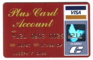 Bank Card: Plus Card Account (Associates National Bank, United States ...