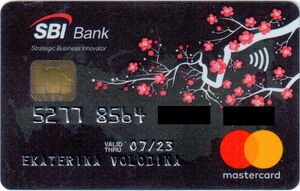Bank Card: SBI MC Standard Sakura (SBI bank, RussiaCol:RU-MC-1634