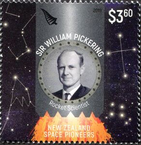 Stamp: William Pickering (New Zealand(Space Pioneers (2019)) Mi:NZ 3676 ...