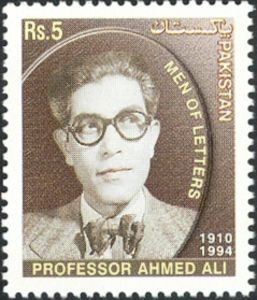 Stamp: Professor Ahmed Ali (Pakistan(Men of Letters) Mi:PK 1240,Sn:PK ...