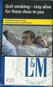 Cigarette Pack: L&M Blue Label (North MacedoniaCol:MK-CT-0027