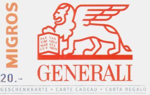 Gift Card: Generali (Migros, Switzerland(Migros) Col:CH-MIG-1610-020-V8