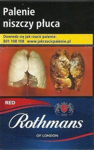 Cigarette Pack: Rothmans Red (PolandCol:PL-CT-0291