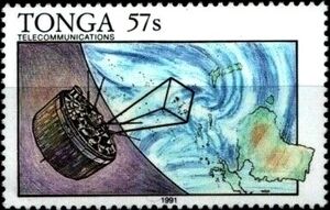Stamp: Weather satellite (Tonga(Telecommunications) Mi:TO 1185,Sn:TO ...