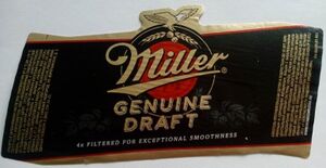 Drink Label: Miller Genuine draft (Heineken United Breweries, RussiaCol ...