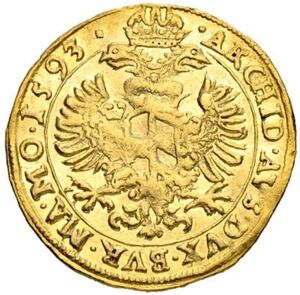 Moneda: 1 Ducat (Bohemia(1576~1611 - 21st King Rudolf I - Holy Roman ...