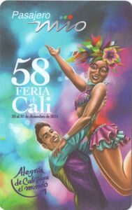 Transport Ticket: Pasajero MIO (Transportes MIO, ColombiaCol:CO-MIO-018