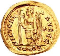 Coin: 1 Solidus (Byzantine Empire) (0450~0457 - Emperor Marcian) Col:BY ...