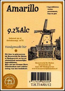 Drink Label: Amarillo (Brouwerij de Molen, NetherlandsCol:NL-BEER-010750