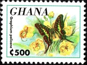 Stamp: Small Striped Swordtail (Graphium policenes) (Ghana(Tourism) Mi ...