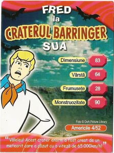 Game Card: Fred la Craterul Barringer , SUA (Scooby-Doo World of ...