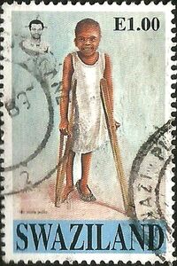 Stamp: No More Polio (Eswatini (Swaziland)(50th Anniversary of UNICEF ...