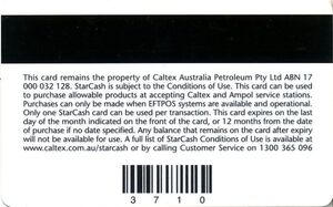 Gift Card: Caltex (Caltex, Australia(Caltex) Col:AU-CALT-003-0010-0810