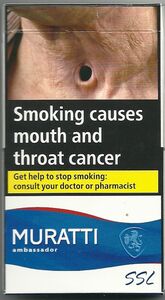 Paquete de Cigarrillos: Muratti SSL (Suiza(Muratti SSL) Col:CH-CT-0060