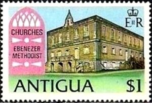 Stamp: Ebenezer Methodist (Antigua and Barbuda(Antiguan Churches) Mi:AG ...