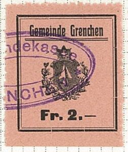 Stamp: Grenchen (Switzerland: Revenue Stamps(Revenue - Grenchen) Col:CH ...
