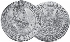 Coin: 60 Kreuzer (Bohemia(1617~1637 - 23rd King Ferdinand II - Holy ...