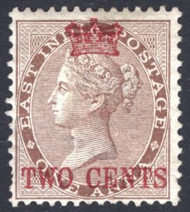 Stamp: Queen Victoria - Surcharged (Straits Settlements) (1867 Queen ...