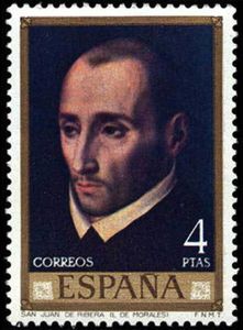 Stamp: San Juan de Ribera, Luis de Morales (Spain(Painters- Luis de ...
