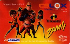 Functional Card: CSLoxinfo 20 - The Incredibles Zam (Internet Access ...