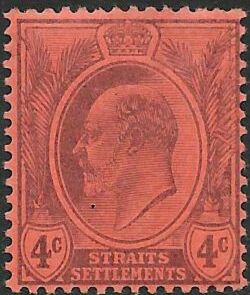 切手: King Edward VII (海峡植民地(1903-04 King Edward VII issue) Mi:SG-ST 94 ...