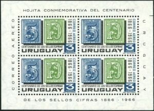 Stamp: 100 Years Figure Stamps (Uruguay(Centenary of the numeral stamps ...