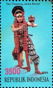 Stamp: Tari Topeng - Mask, West Java (Indonesia(Traditional Dances) Mi ...