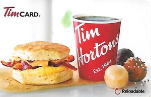 Gift Card: Biscuit, Coffee, and 'Timbits' (Tim Hortons, United States ...