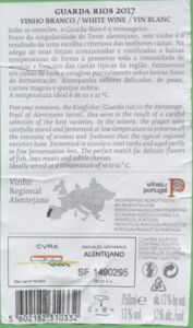 Drink Label: Guarda Rios (Monte da Ravasqueira Sociedade Agricola D ...