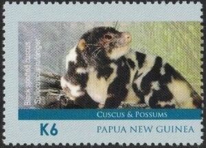 Stamp: Black-spotted Cuscus (Spilocuscus rufoniger) (Papua New Guinea ...