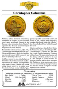 Coin: 1 Dollar (Christopher Columbus, 500th Anniversary) (Palau ...
