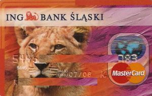 Bank Card: Mastercard (ING Bank Śląski SA, PolandCol:PL-MC-0001.01