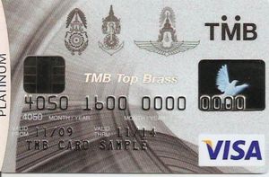 Bank Card: TMB Platinum (TMB Bank Public Company Limited, ThailandCol ...