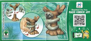 Meal Toy: Sloth (Kinder Surprise, Europe) (Kinder - Natoons - Climbing ...