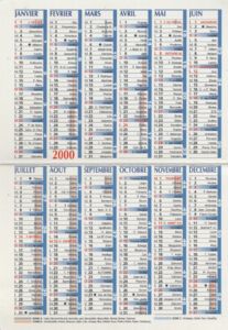 Pocket Calendar: Rat and mushrooms (France(Cartoons) Col:FR-2000-Cart ...