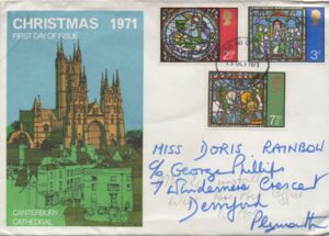 Philatelic Product: Christmas 1971 (United Kingdom of Great Britain ...