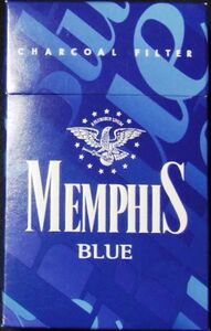 Cigarette Pack: Memphis Blue (Japan) Col:JP-CT-0178